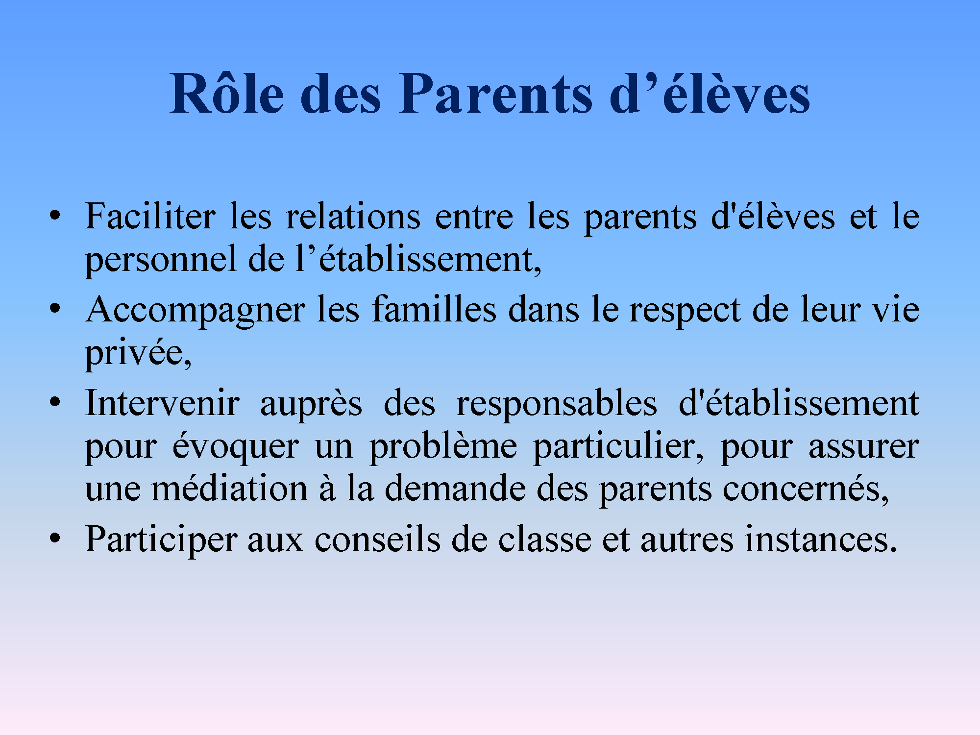 Parents d’élèves du Lycée Jeanne d’ARC
